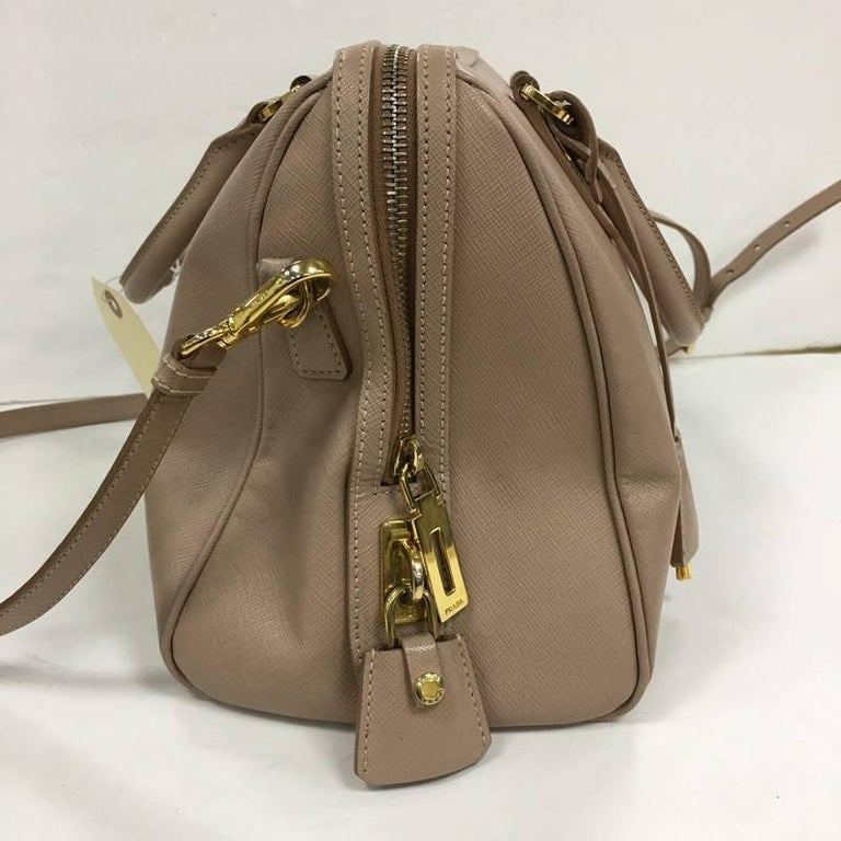 Prada Convertible Bowler Bag Saffiano Leather Medium at 1stDibs