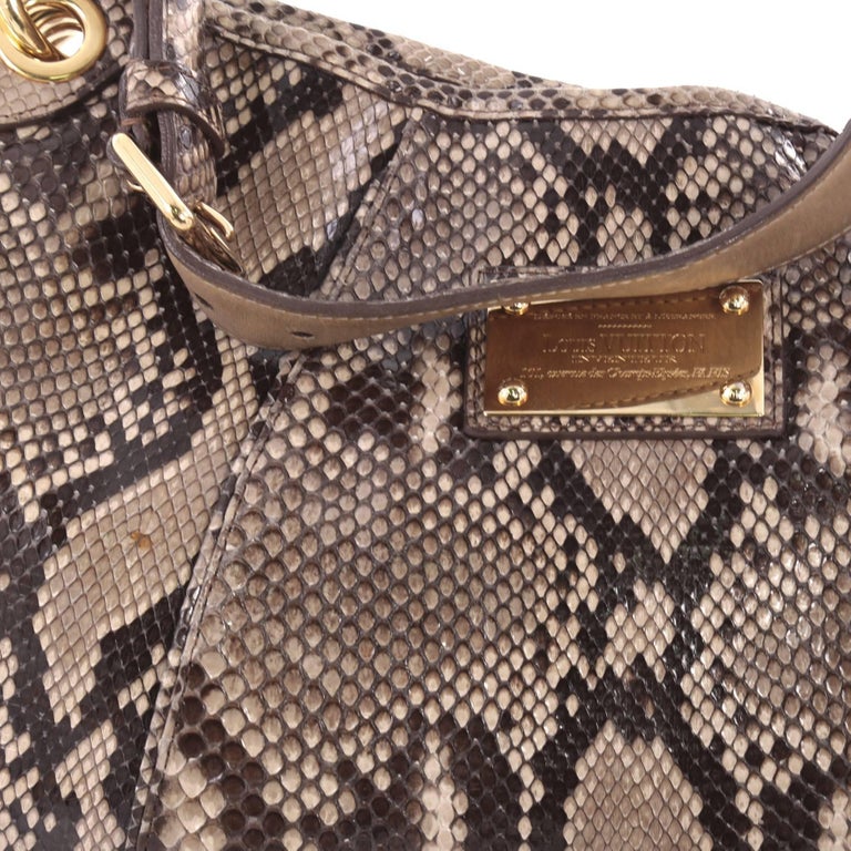 Louis Vuitton Galliera Handbag Smeralda Python PM at 1stDibs
