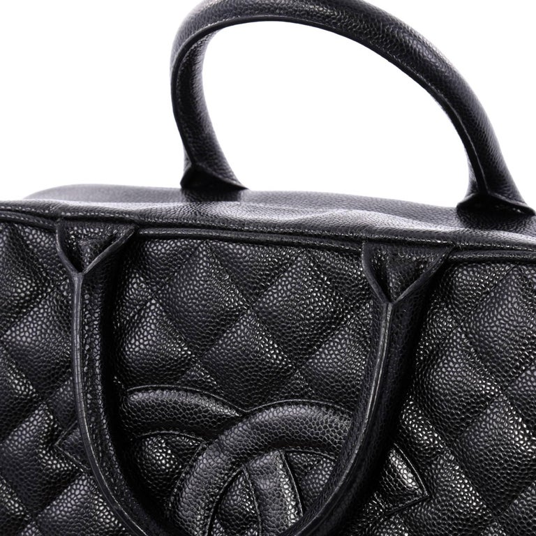 Chanel Timeless CC Bowler Bag Quilted Caviar Large at 1stDibs | chanel ...