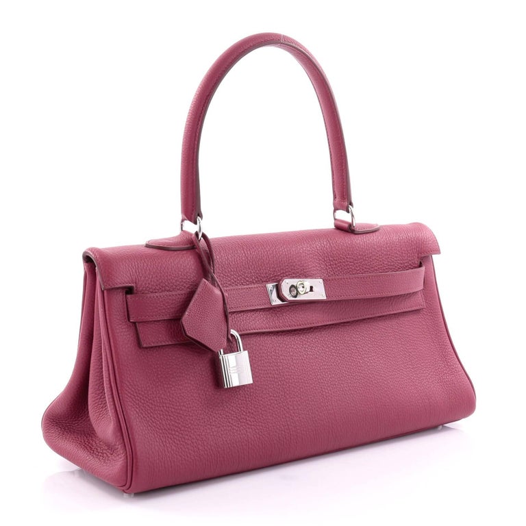 Hermes Shoulder Kelly Handbag Clemence 42 at 1stDibs