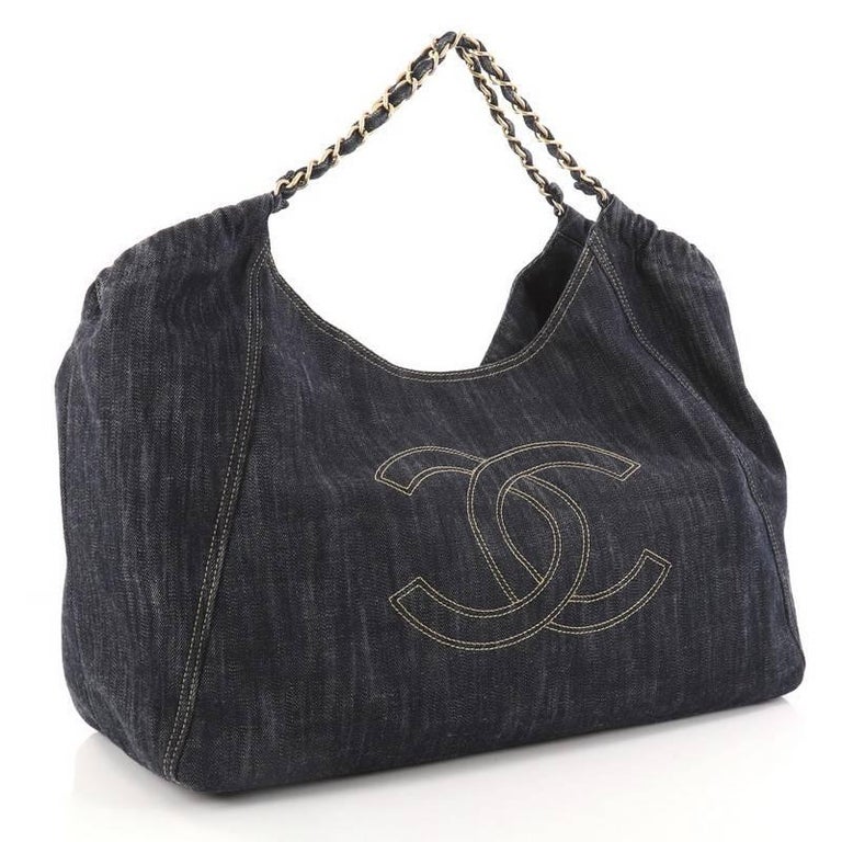 Chanel Coco Cabas Denim Large at 1stDibs | chanel cabas