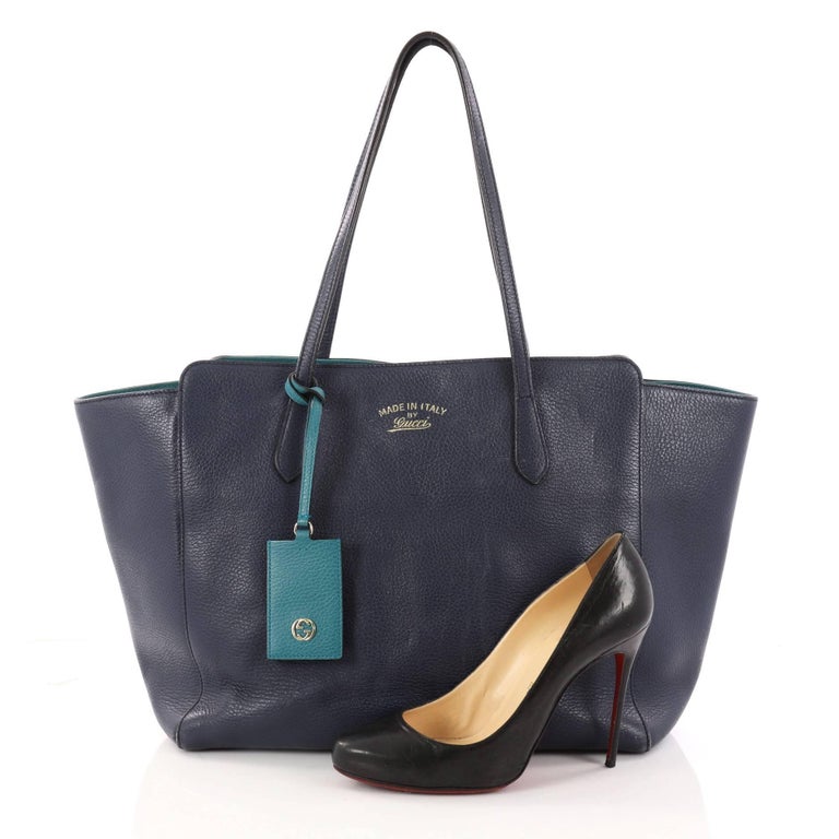 Gucci Swing Tote Leather Medium at 1stDibs