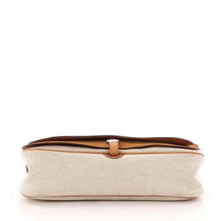 Hermes Colorado Handbag Leather and Toile MM at 1stDibs | hermes ...