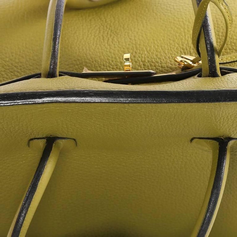 Hermes Vert Chartreuse Green Clemence with Gold Hardware 35 Birkin ...