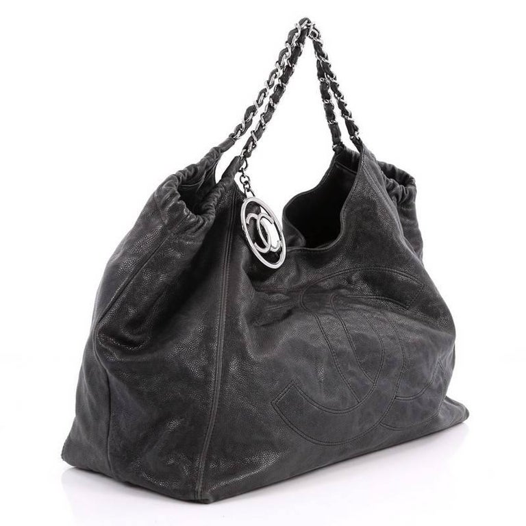 Chanel Coco Cabas Distressed Caviar XL at 1stDibs | chanel coco cabas xl