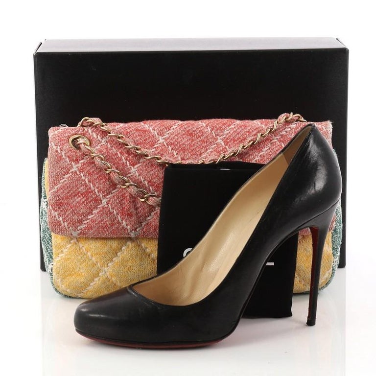 Chanel Ultimate Stitch Flap Bag Multicolor Quilted Jersey Medium at ...