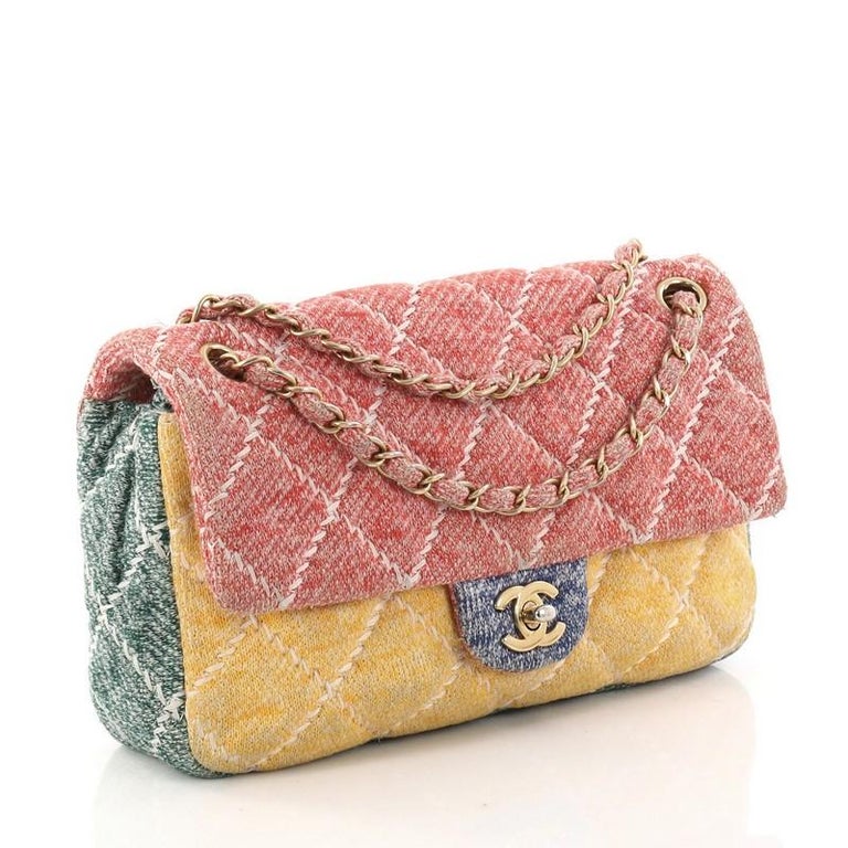 Chanel Ultimate Stitch Flap Bag Multicolor Quilted Jersey Medium at ...