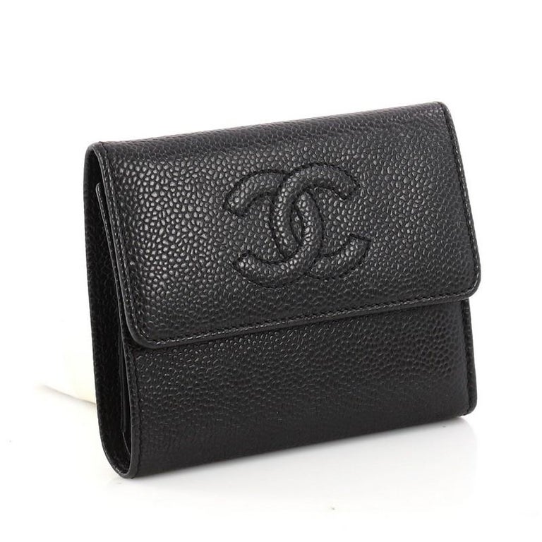 Chanel CC Compact Wallet Caviar at 1stDibs | chanel cc wallet