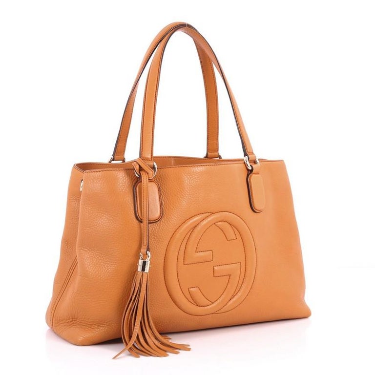 Gucci Soho Working Tote Leather Medium at 1stDibs