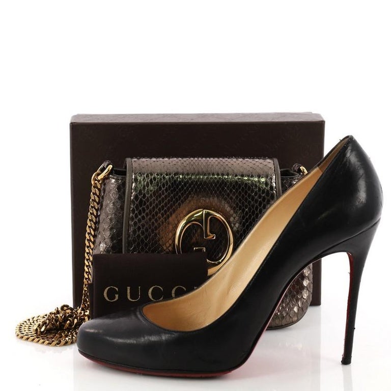 Gucci 1973 Crossbody Bag Python Small at 1stDibs
