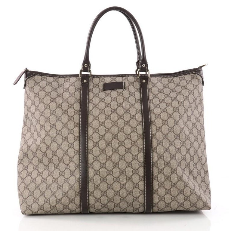 Gucci Joy Zip Top Tote GG Coated Canvas Medium at 1stDibs