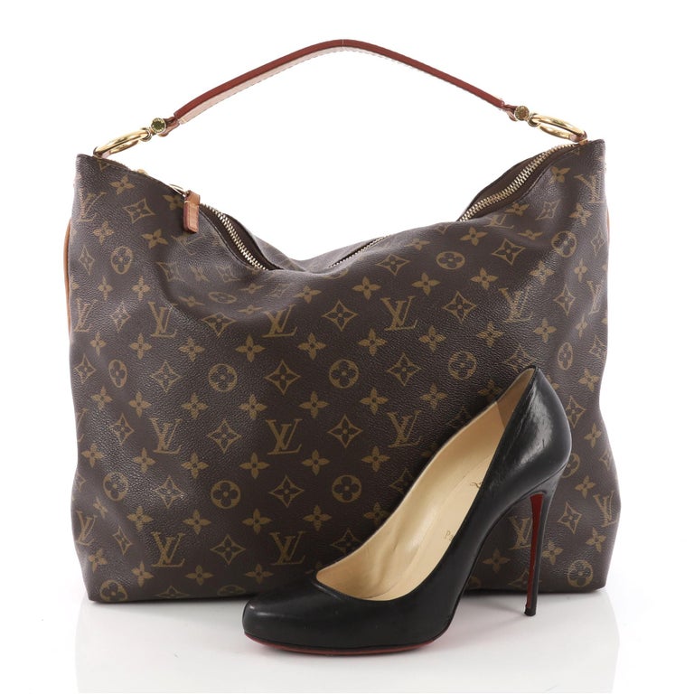 Louis Vuitton Sully Handbag Monogram Canvas MM at 1stDibs