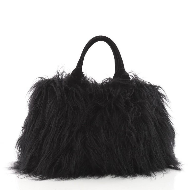 Prada Eco Kidassia Tote Faux Fur at 1stDibs