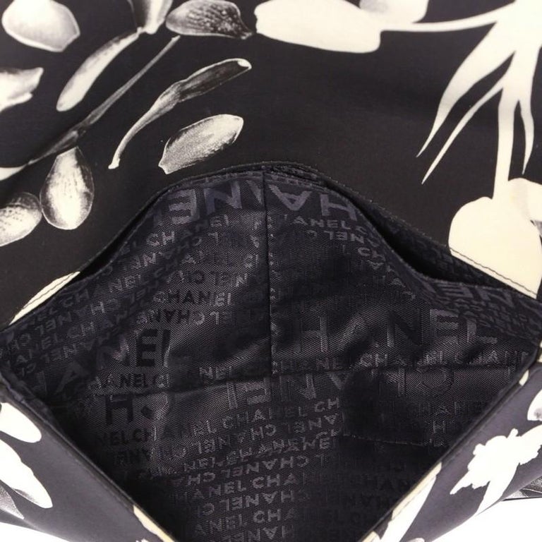 Chanel Net Chain Flap Bag Printed Satin Medium at 1stDibs | chanel net bag