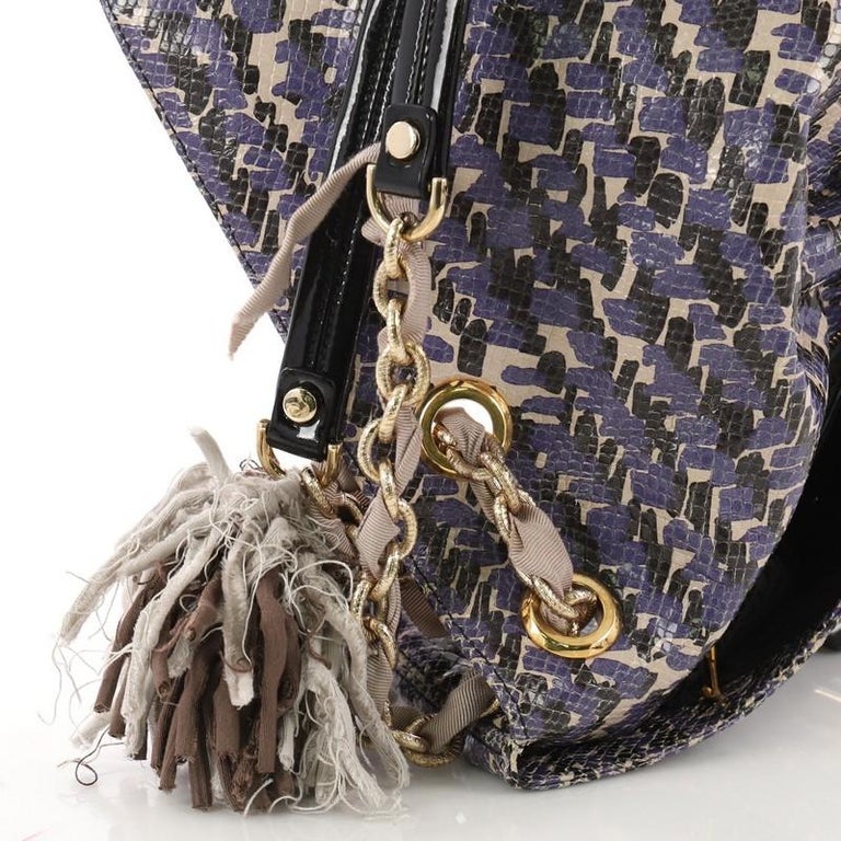 Lanvin Happy Shoulder Bag Python Medium at 1stDibs