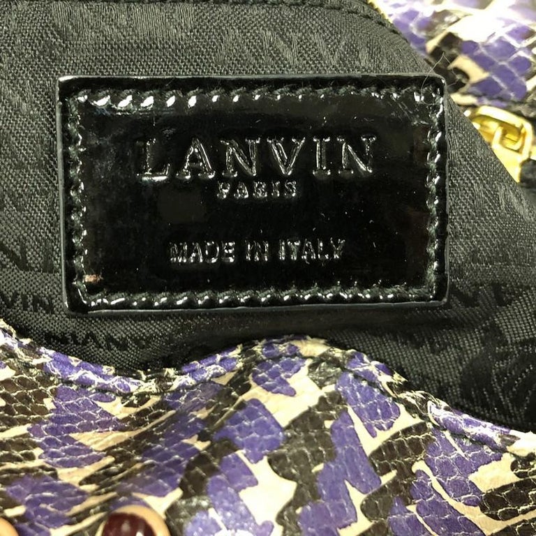 Lanvin Happy Shoulder Bag Python Medium at 1stDibs