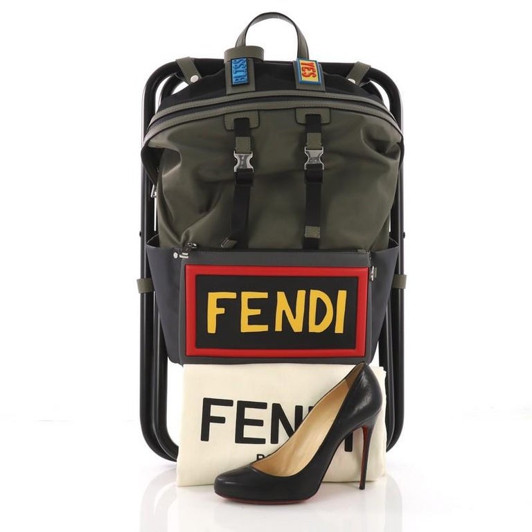 Fendi Vocabulary Camping Backpack Nylon at 1stDibs