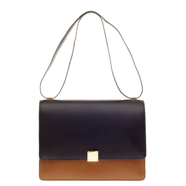 Celine Case Flap Bag Leather Large At 1stdibs
