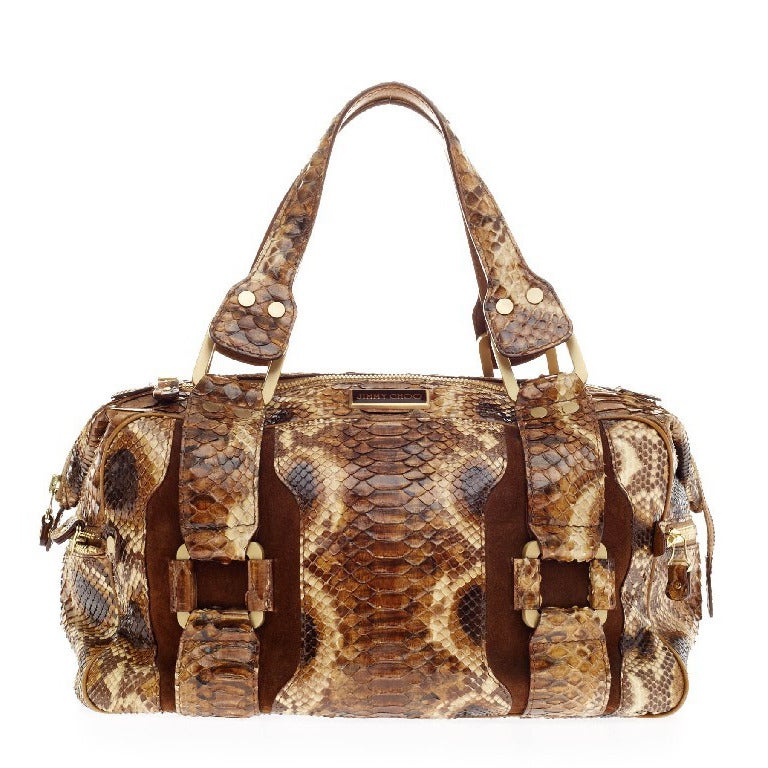 Jimmy Choo Mahdi Snakeskin at 1stDibs | jimmy choo snakeskin bag