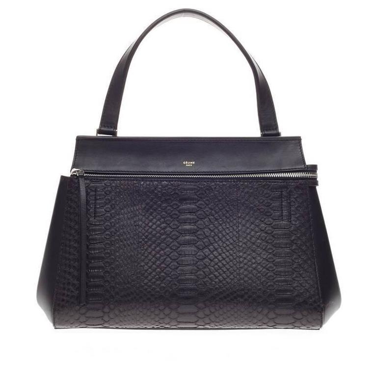 Celine Edge Bag Python Medium at 1stDibs