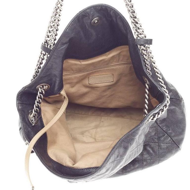 Chanel Simply CC Hobo Quilted Caviar at 1stDibs