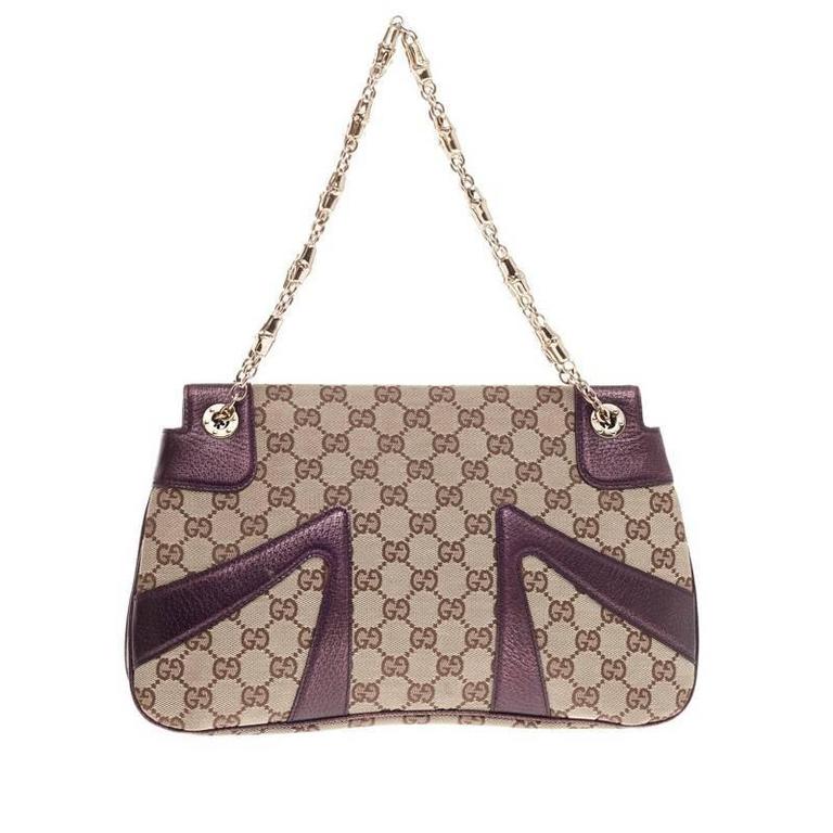 Gucci Jeweled Dragon Bag GG Canvas with Leather Trim at 1stDibs | gucci ...