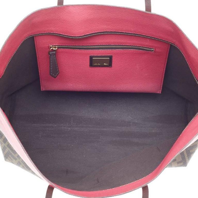 Fendi Roll Tote Ombre Zucca Coated Canvas Large at 1stDibs | fendi ...