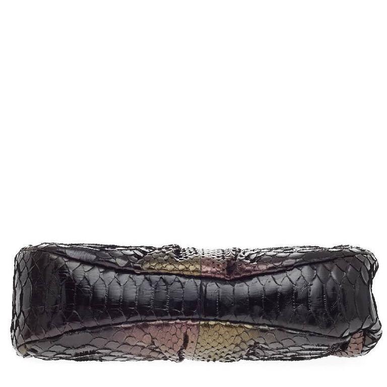 Chanel Chain Strap Pochette Python at 1stDibs