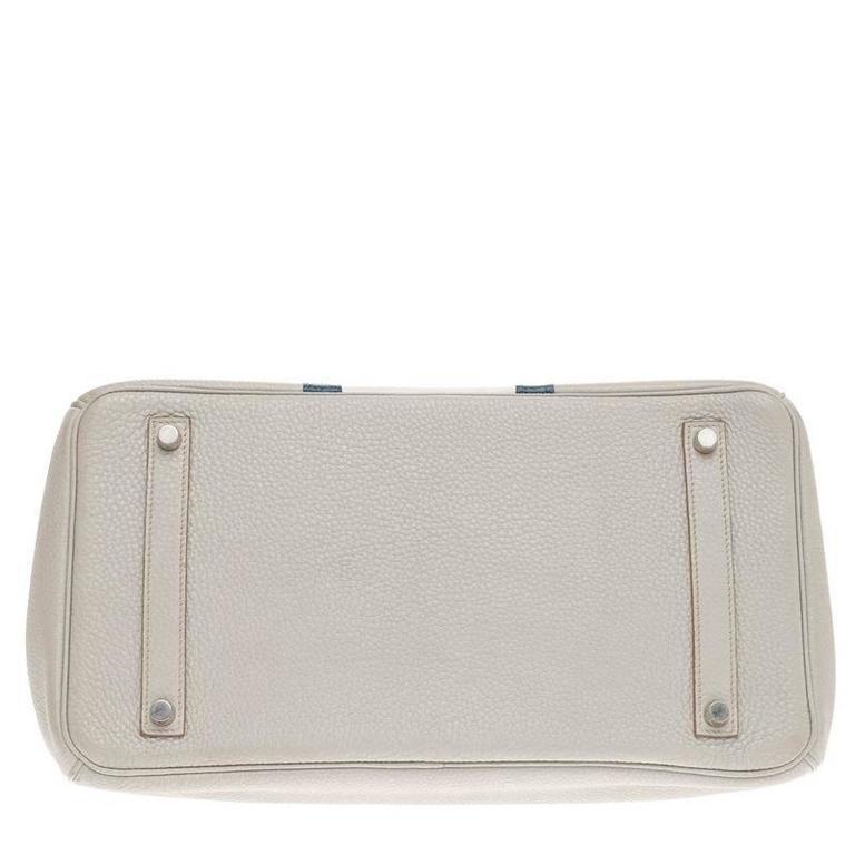 Hermes Club Birkin Gris Perle, Mykonos, and White Clemence and Lizard ...