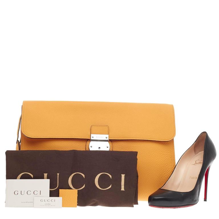 Gucci Portfolio Briefcase Leather Medium at 1stDibs