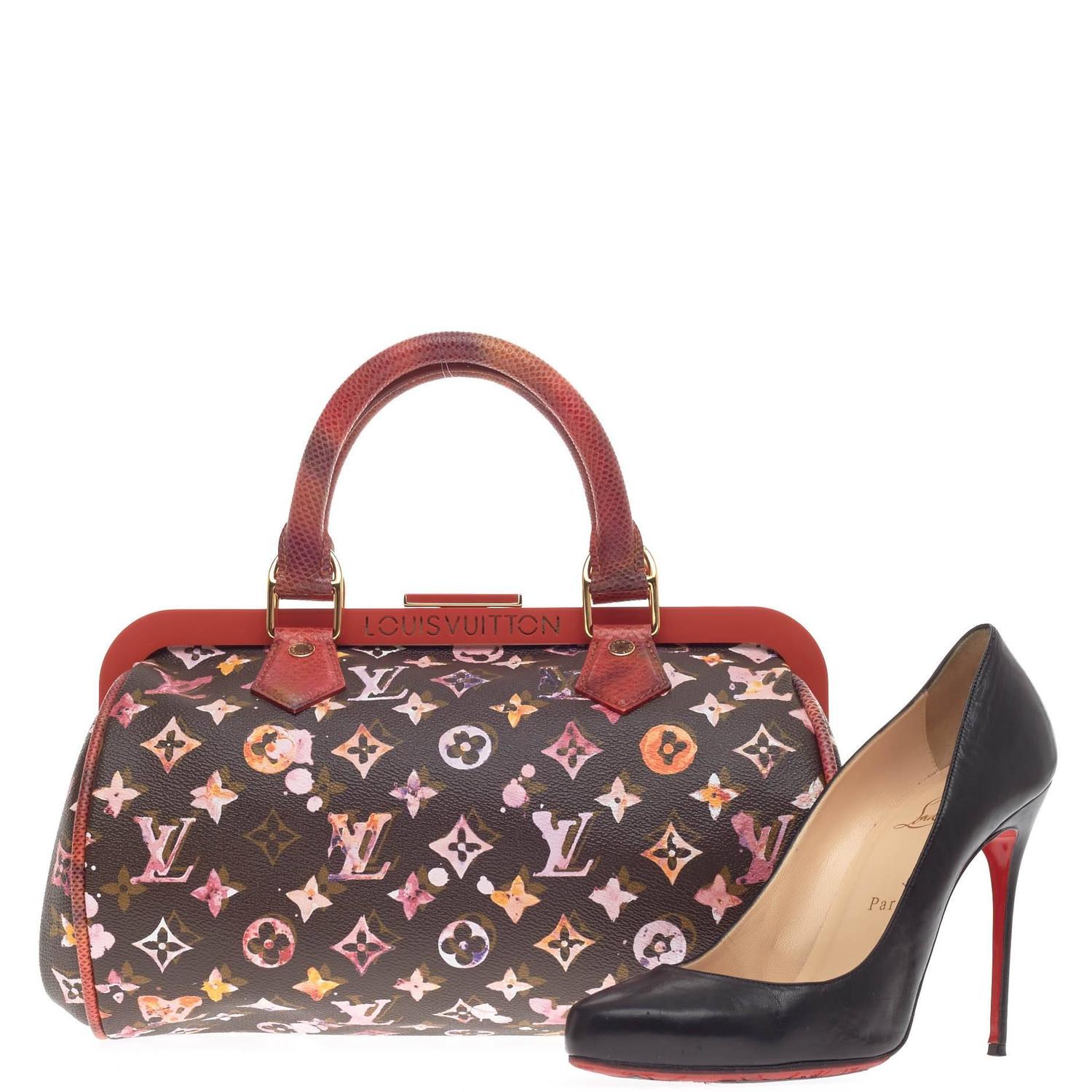 Louis Vuitton Frame Papillon Limited Edition Aquarelle Monogram Canvas ...