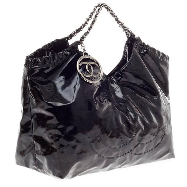 Chanel Coco Cabas Patent XL at 1stDibs