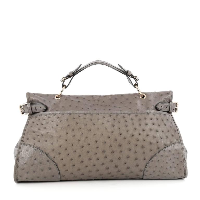 Mulberry Taylor Satchel Ostrich Large at 1stDibs | mulberry taylor bag
