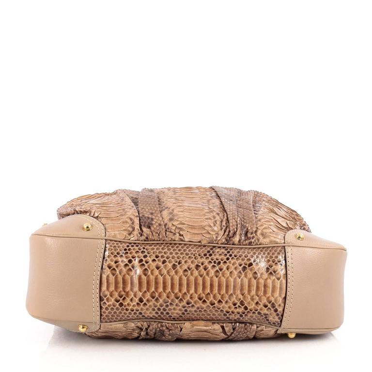 Gucci Jockey Hobo Python Large at 1stDibs