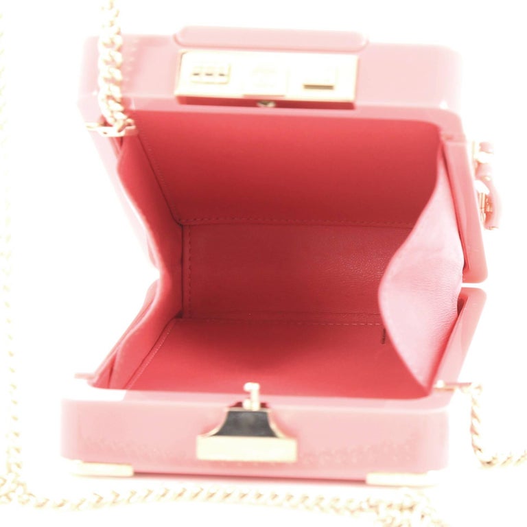 Chanel Trolley Minaudiere Plexiglass and Quilted Lambskin at 1stDibs ...