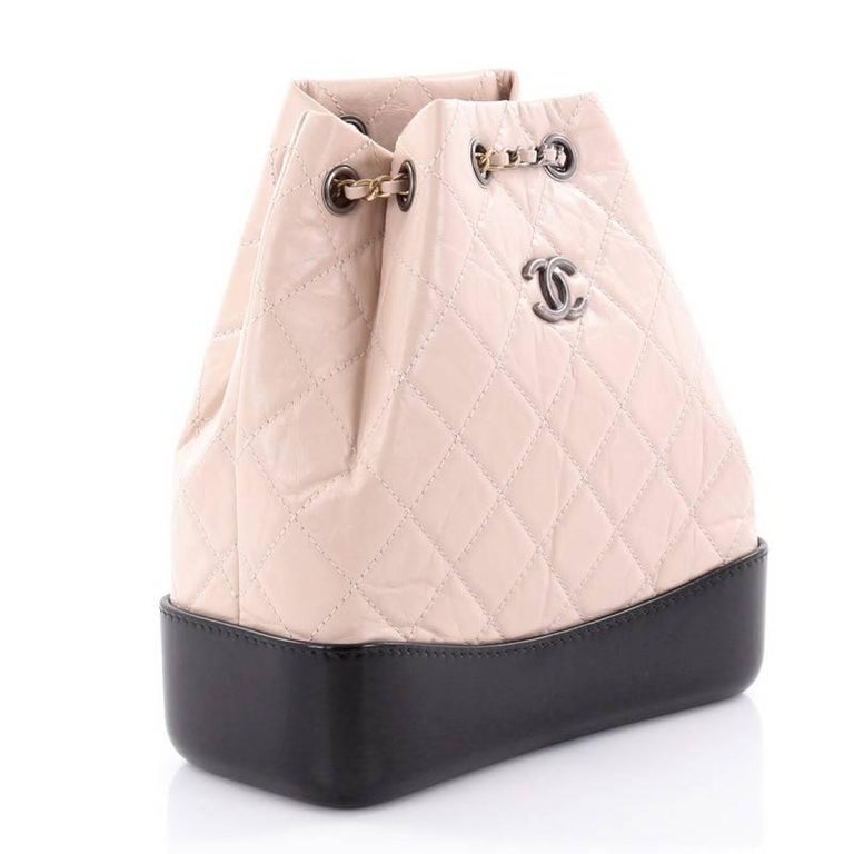 Chanel Gabrielle Backpack Quilted Calfskin Small at 1stDibs | chanel ...