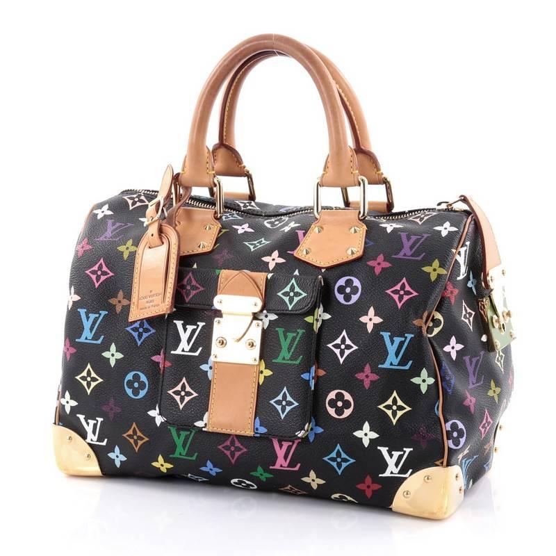 Louis Vuitton Speedy Handbag Monogram Multicolor 30 at 1stDibs