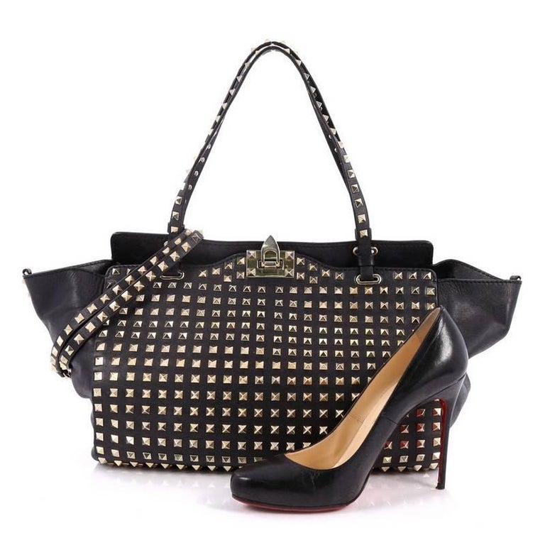 Valentino Rockstud Tote Full Studded Leather Medium at 1stDibs ...