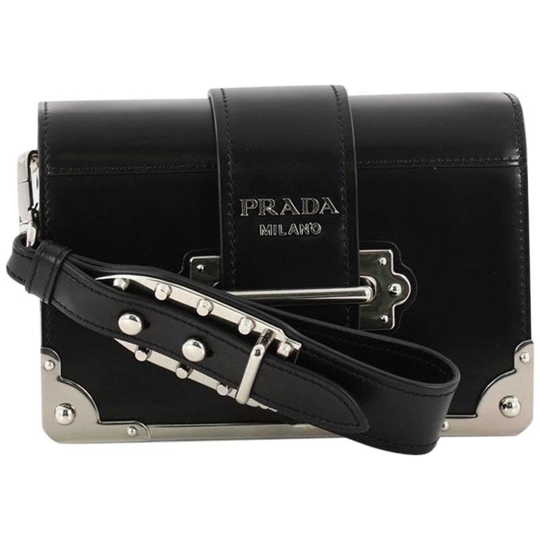 Prada Cahier Crossbody Bag City Calf Small at 1stDibs