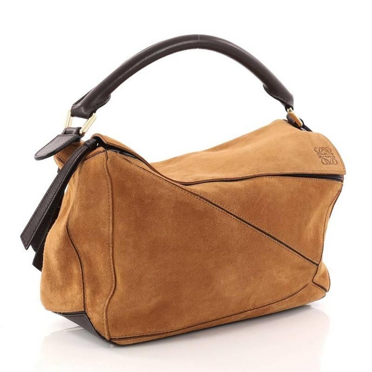 Loewe Puzzle Bag Suede Small at 1stDibs | loewe puzzle bag small, loewe ...
