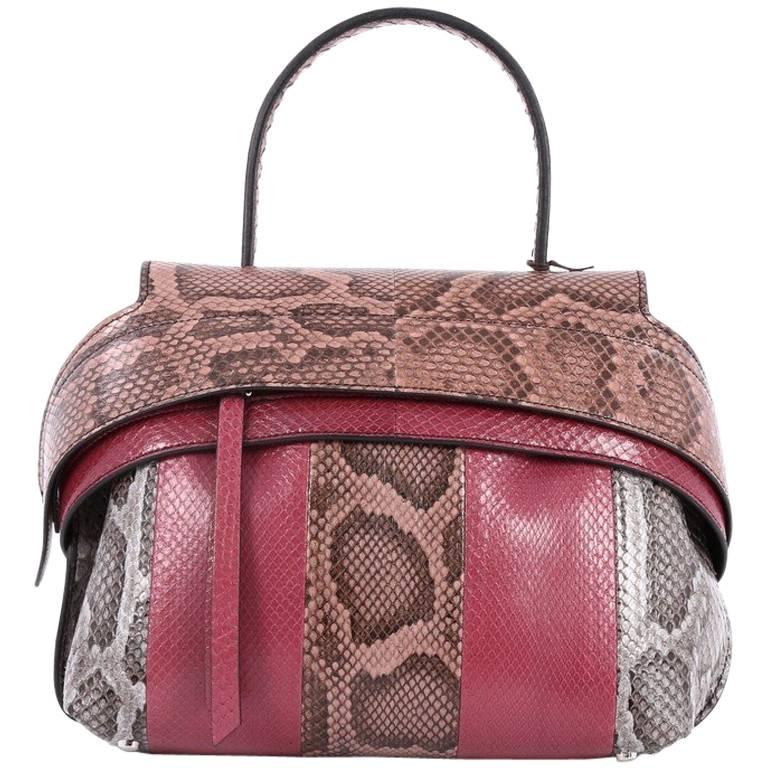 Tod's Convertible Wave Bag Python Small at 1stDibs | tod's python bag ...