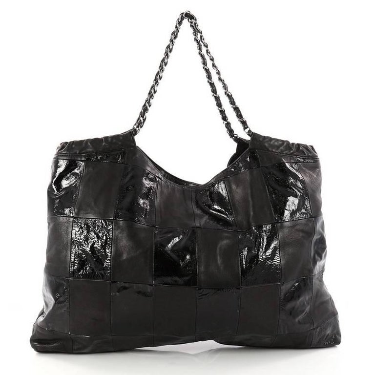Chanel Brooklyn Tote Leather Patchwork Large at 1stDibs