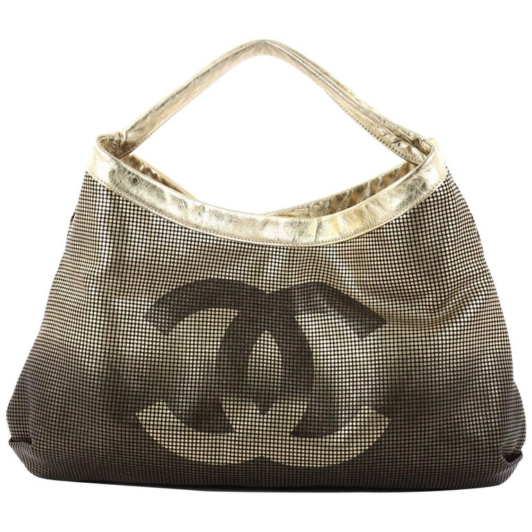 Chanel Hollywood Hobo Perforated Leather East West at 1stDibs