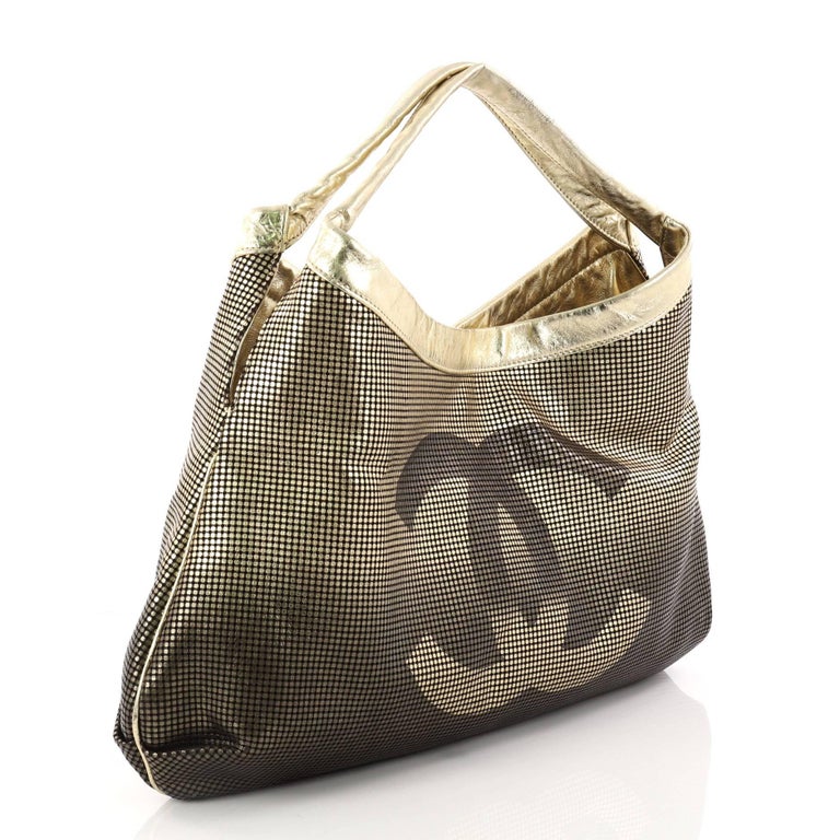 Chanel Hollywood Hobo Perforated Leather East West at 1stDibs
