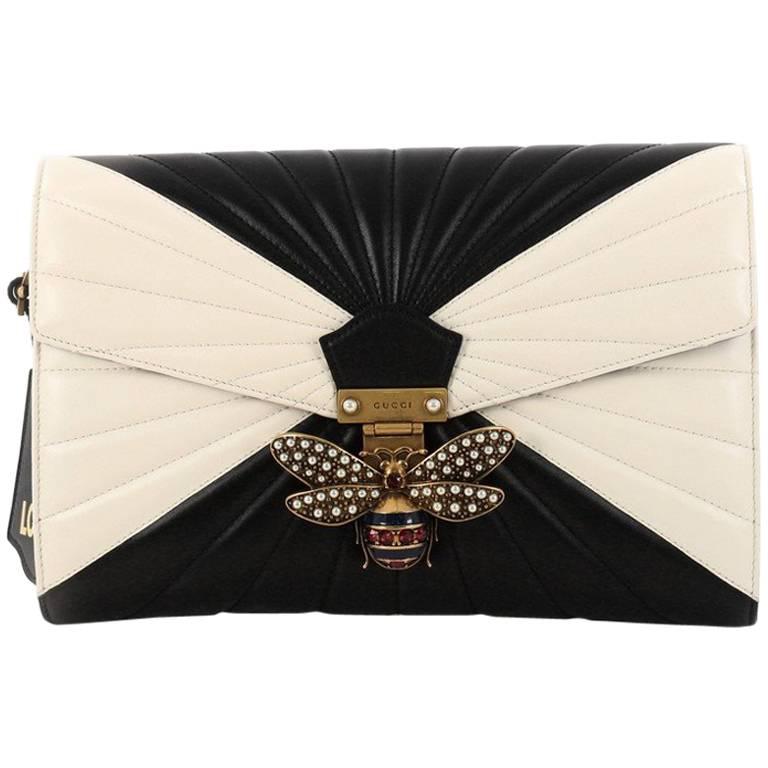 Gucci Queen Margaret Clutch Colorblock Leather at 1stDibs
