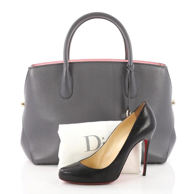 Christian Dior Bar Bag Leather Medium at 1stDibs | dior bar tote