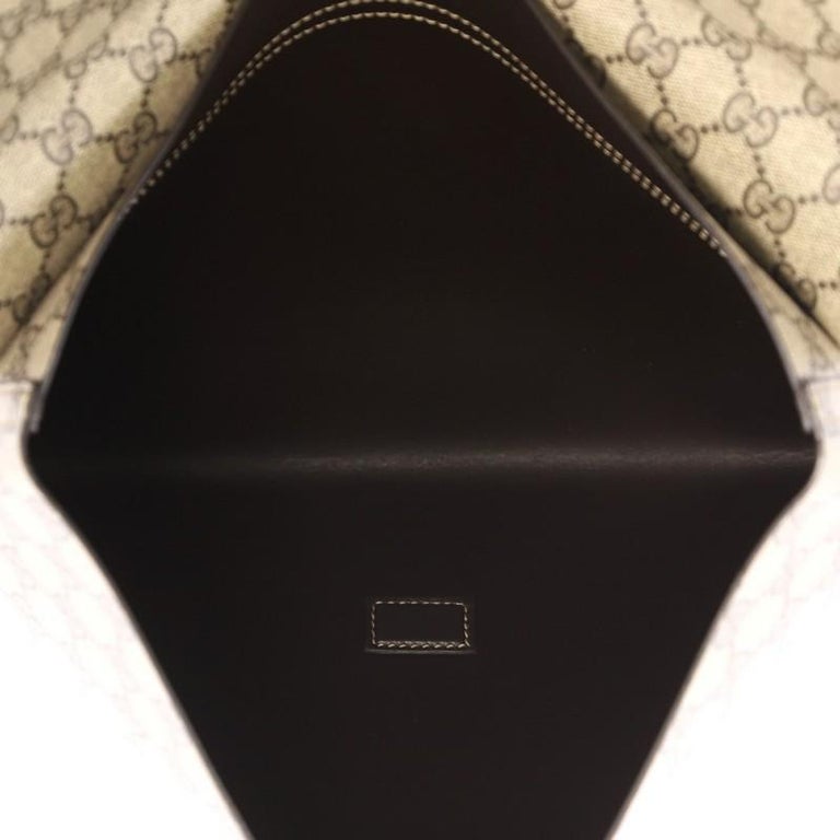 Gucci Envelope Clutch GG Canvas and Leather Large at 1stDibs | envelope ...