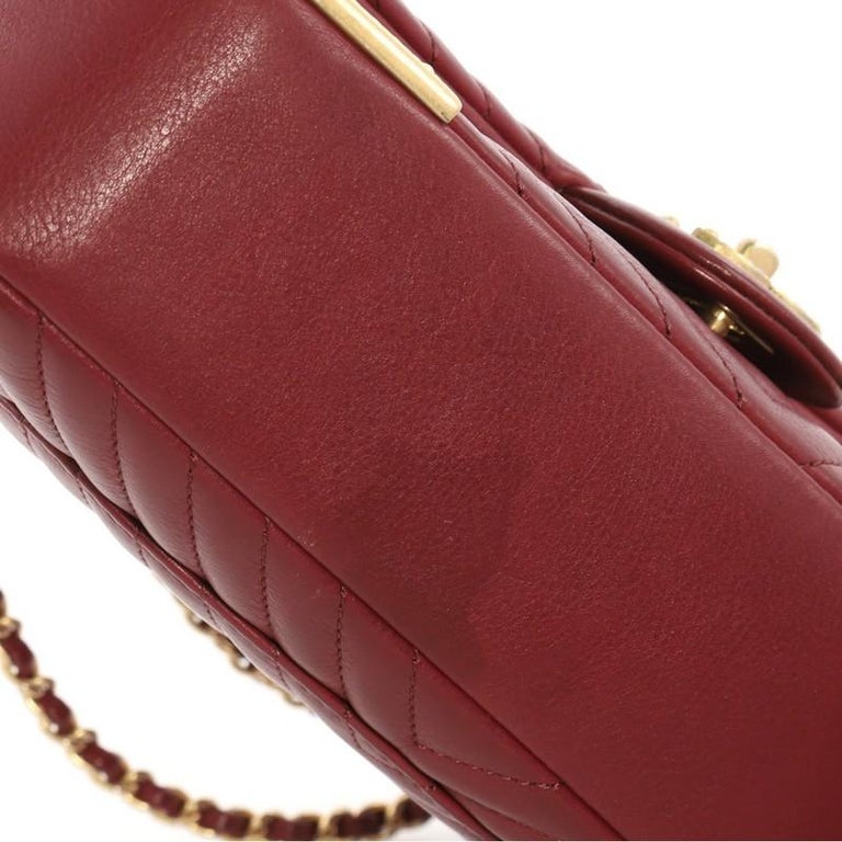 Chanel Rock the Corner Flap Bag Chevron Leather Medium at 1stDibs