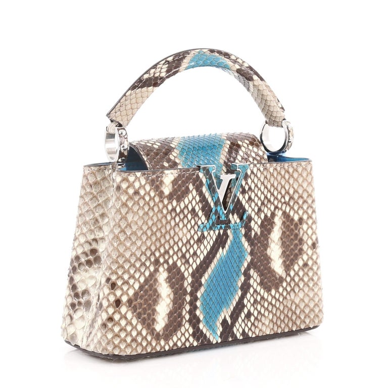 Louis Vuitton Capucines Handbag Python Mini at 1stDibs
