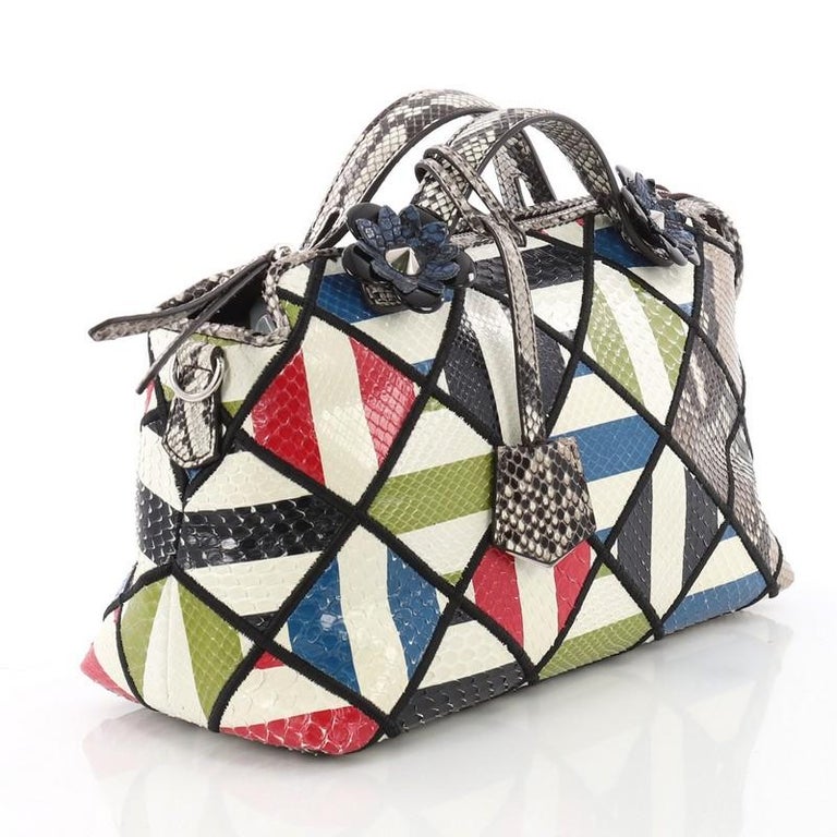 Fendi By The Way Satchel Patchwork Python Small at 1stDibs | fendi monster